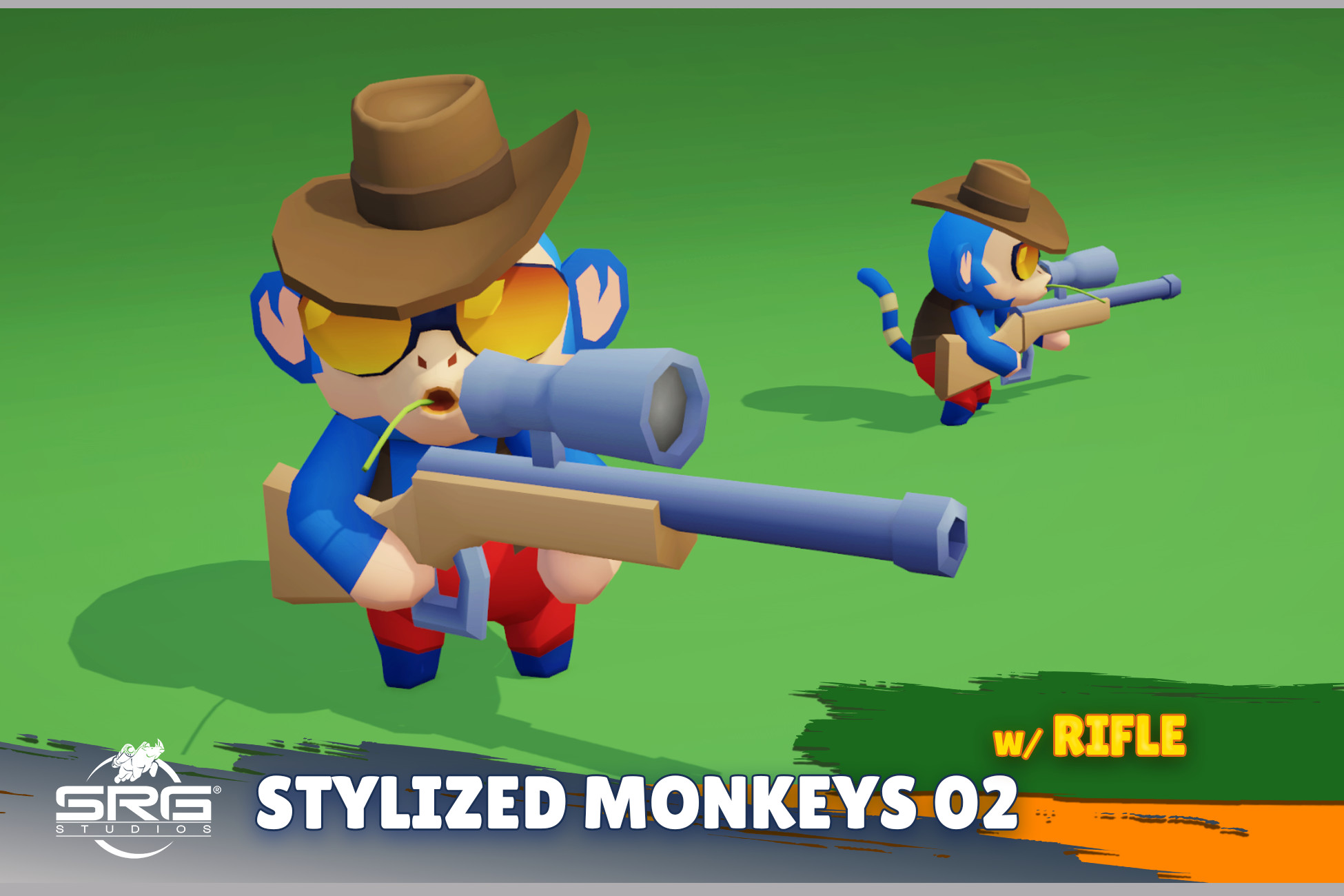 Stylized Monkeys 02 | 3D Characters | Unity Asset Store