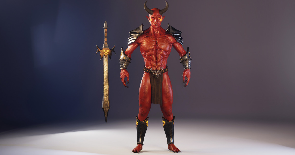 Demon_warrior_ | 3D Characters | Unity Asset Store