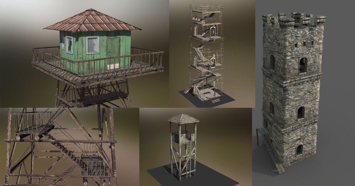 Towers PBR Pack | 3D Environments | Unity Asset Store