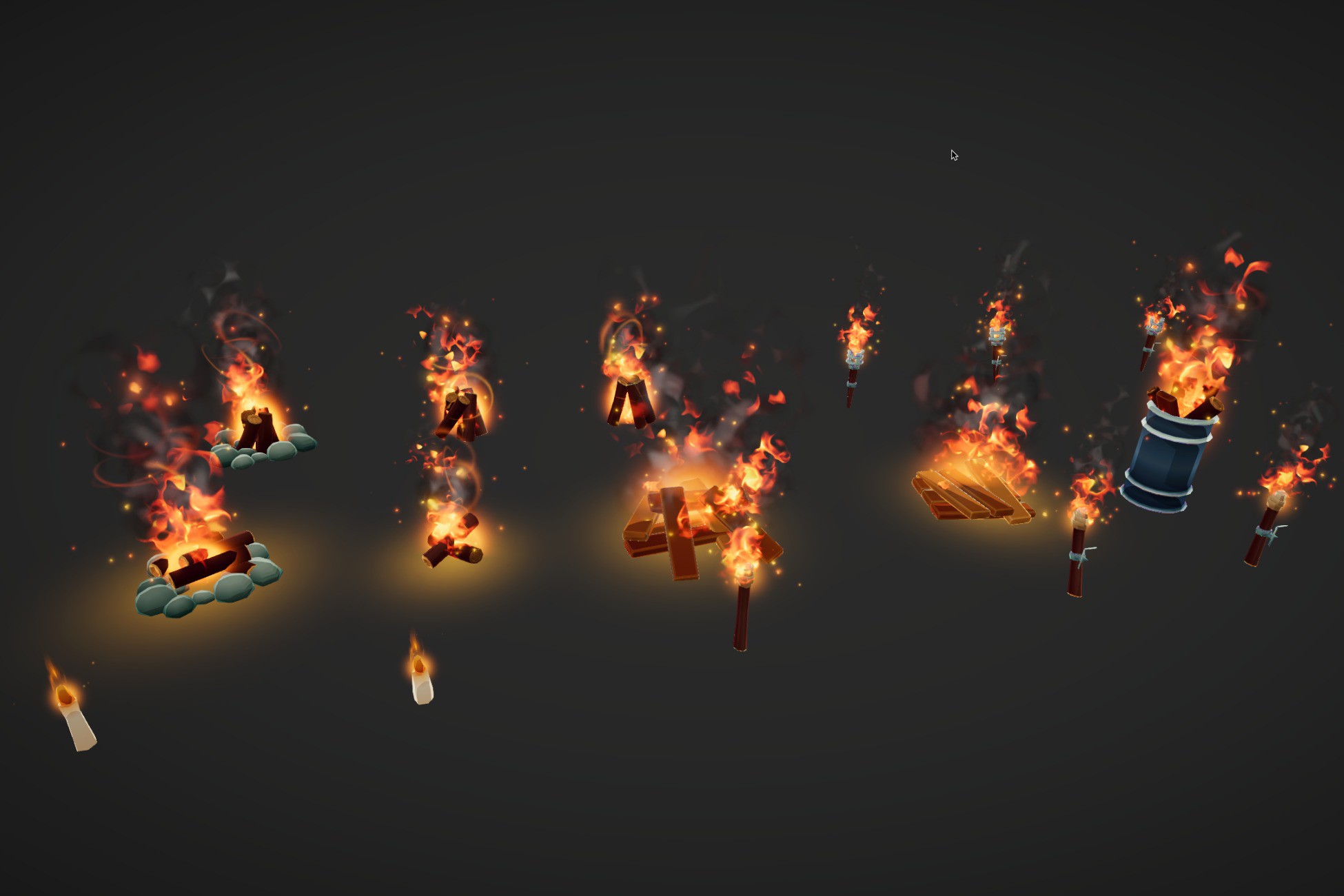 Campfires & Torches Models and FX! | 3D Environments | Unity Asset Store