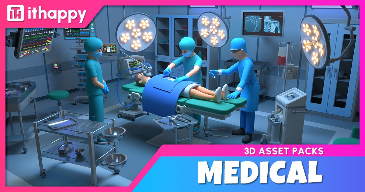 Medical Pack - Low Poly 3D Models Pack | 3D 소품 | Unity Asset Store