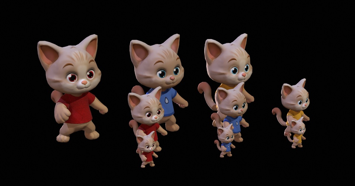 Cat1Pack3 | 3D Animals | Unity Asset Store
