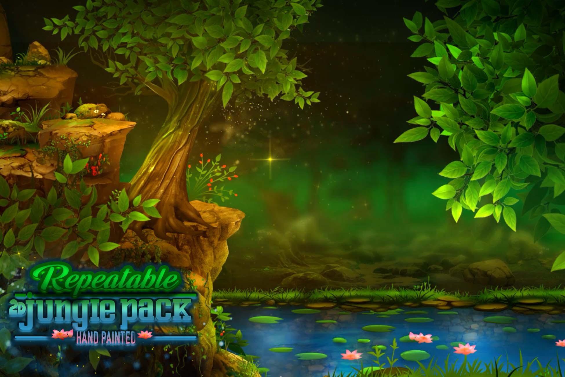 Repeatable 2D Jungle Pack | 2D Environments | Unity Asset Store