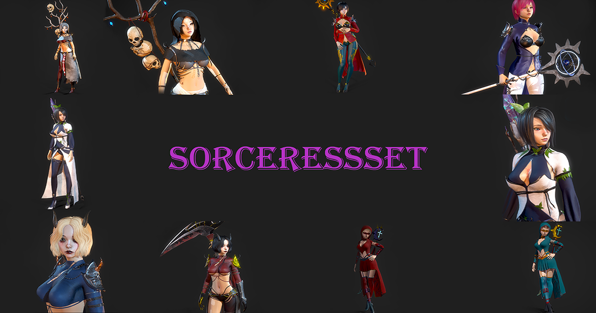 Sorceress_Set | Characters | Unity Asset Store