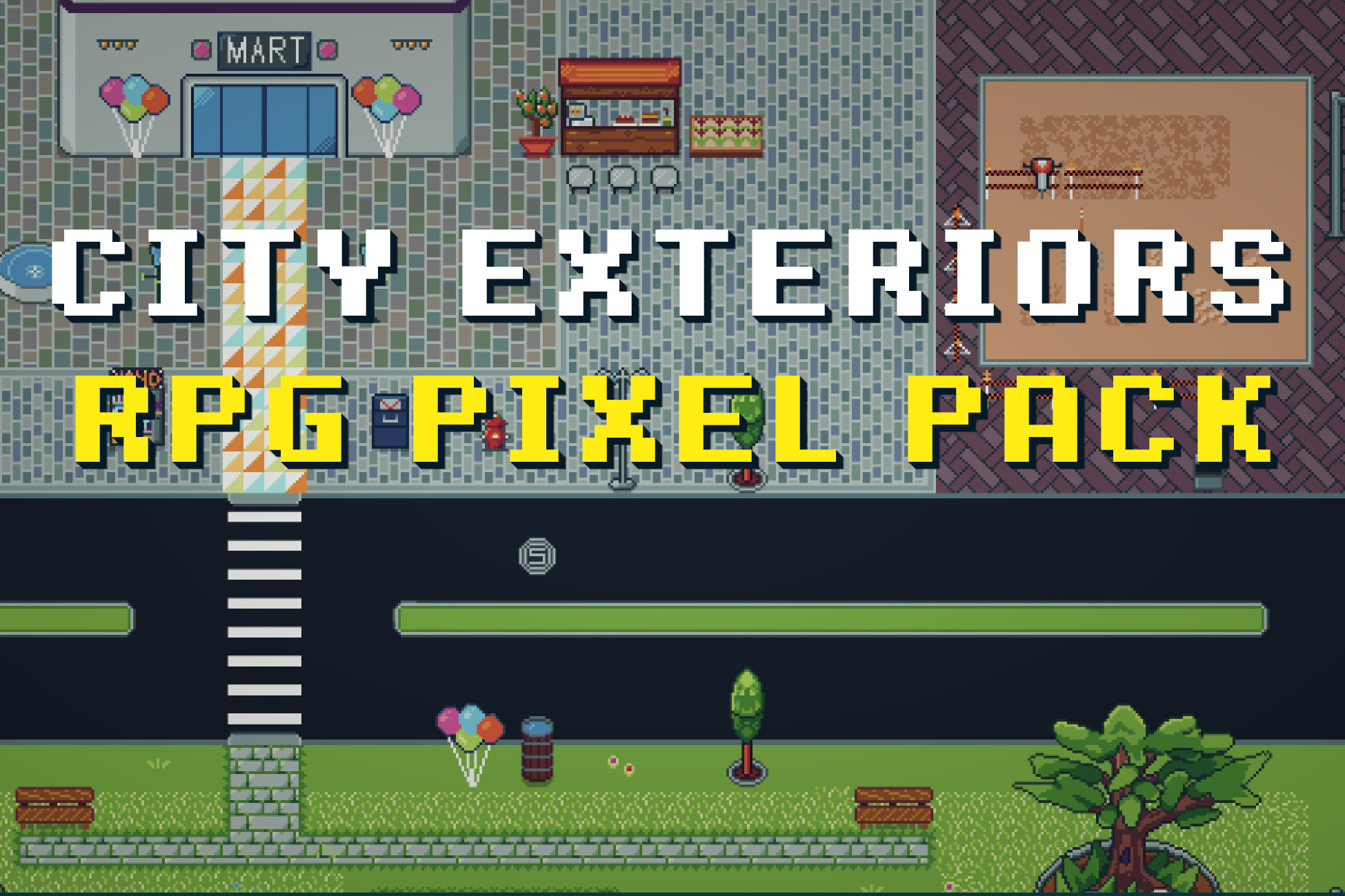 City Exteriors RPG Tileset | 2D Environments | Unity Asset Store