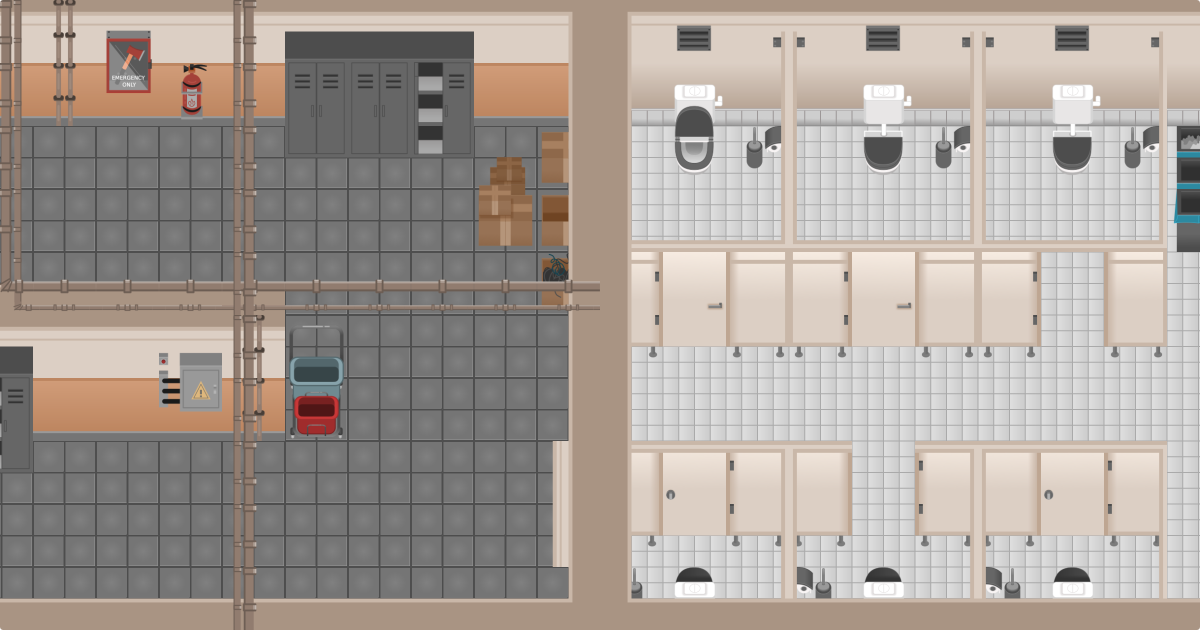 Modern School - Game Kit - Janitor Addon Tileset | 2D Environments ...