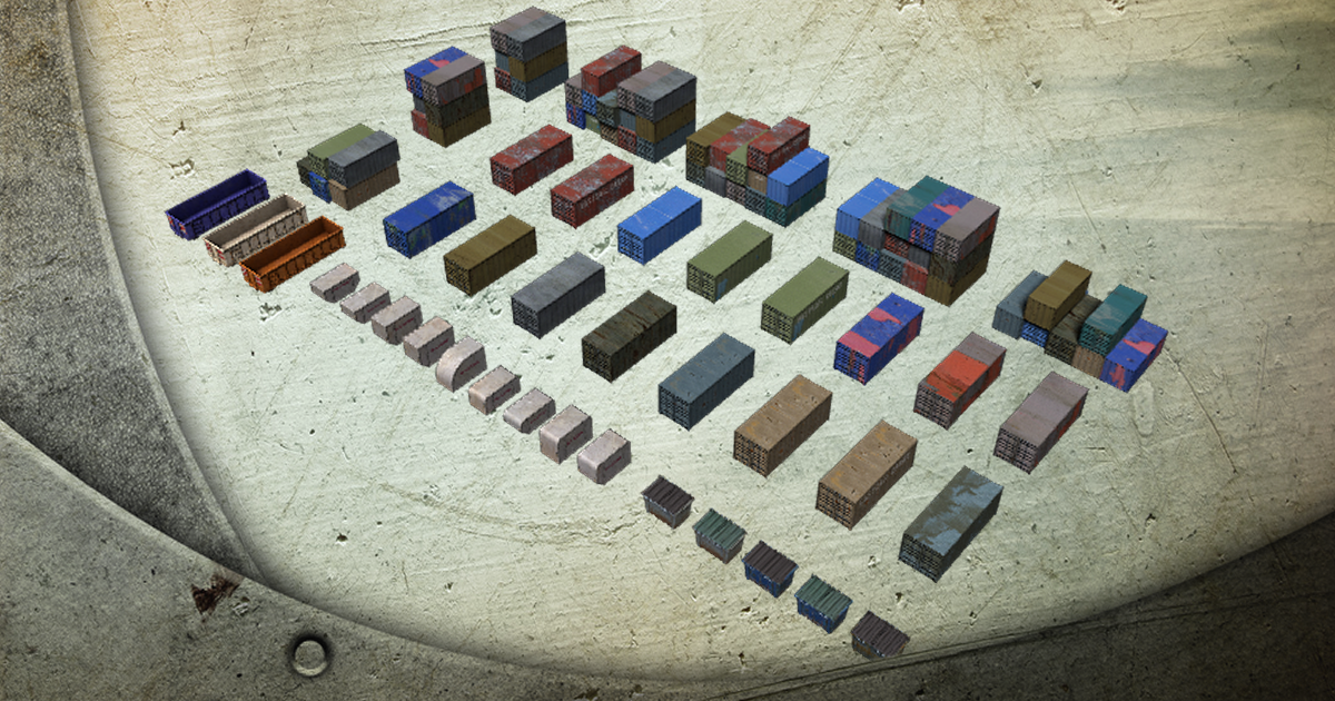 Container collection | 3D Industrial | Unity Asset Store
