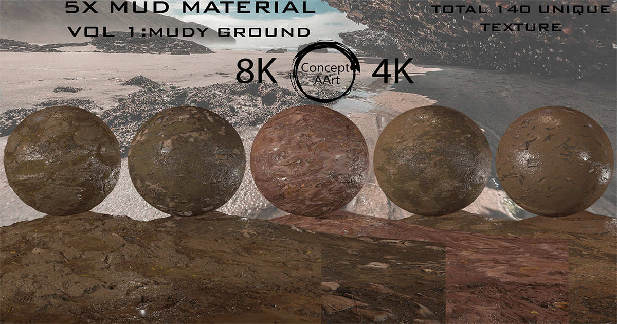 MUD VOL1:MUDDY GROUND | 2D Textures & Materials | Unity Asset Store