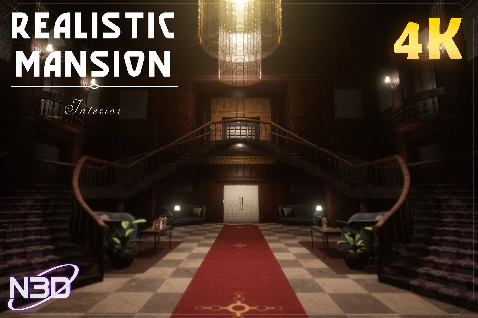 Realistic Mansion Interior - NEON3D | 3D Historic | Unity Asset Store