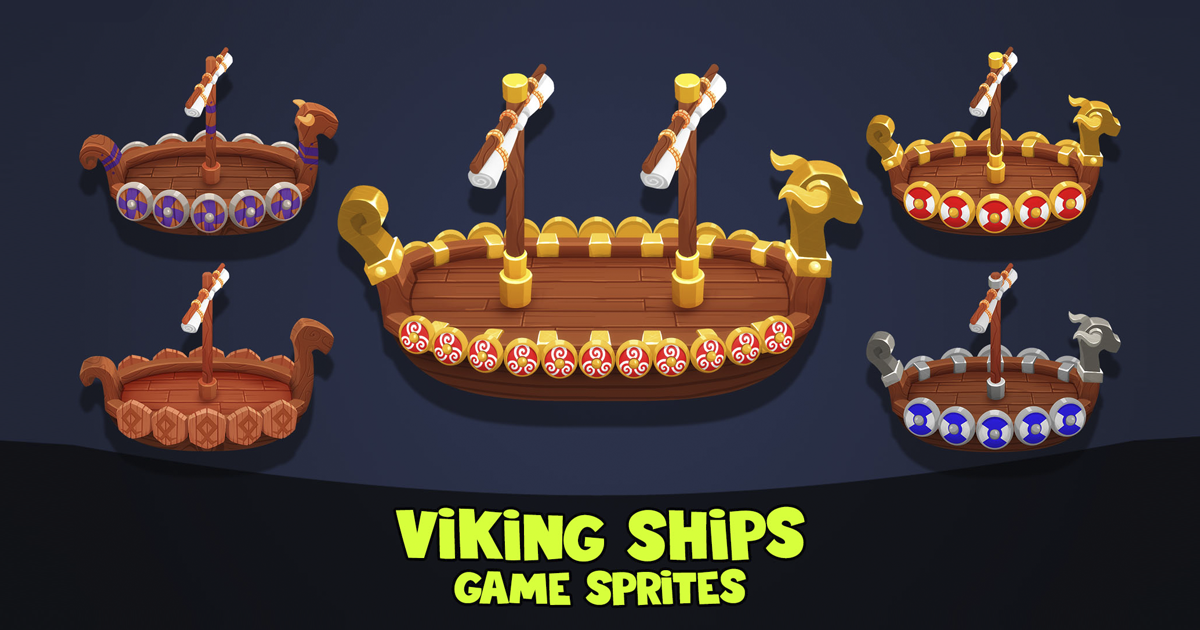 Fantasy Viking Ships | 2D Textures & Materials | Unity Asset Store