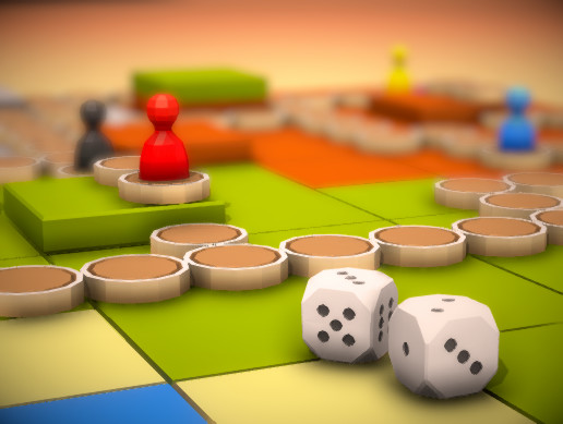 FlatPoly Board Game Assets 3D Unity Asset Store