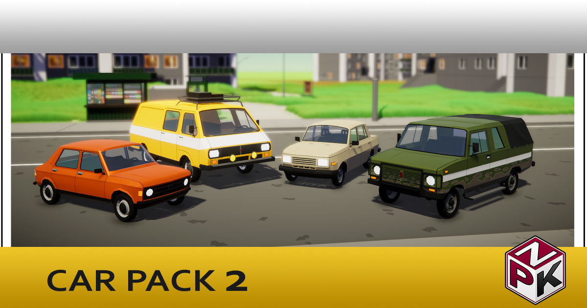 East European Low Poly Car Pack #2 | 3D Land | Unity Asset Store