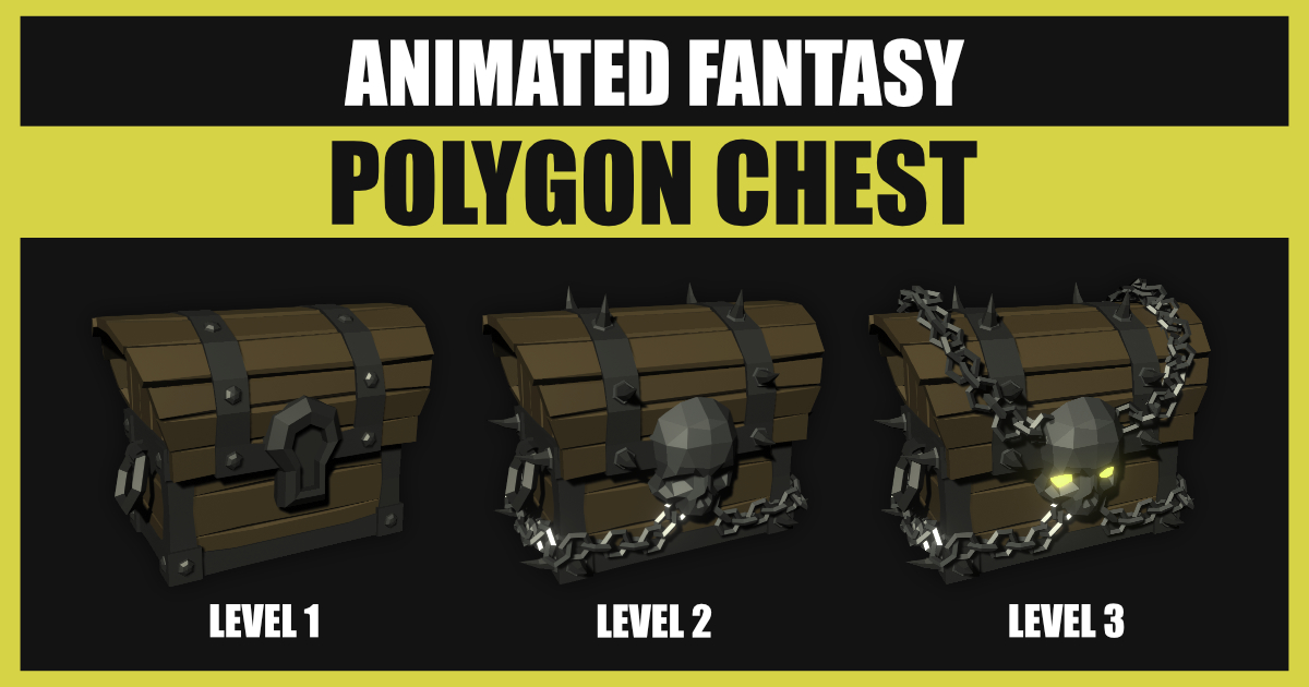 Animated Fantasy Polygon Chest | 3D Fantasy | Unity Asset Store