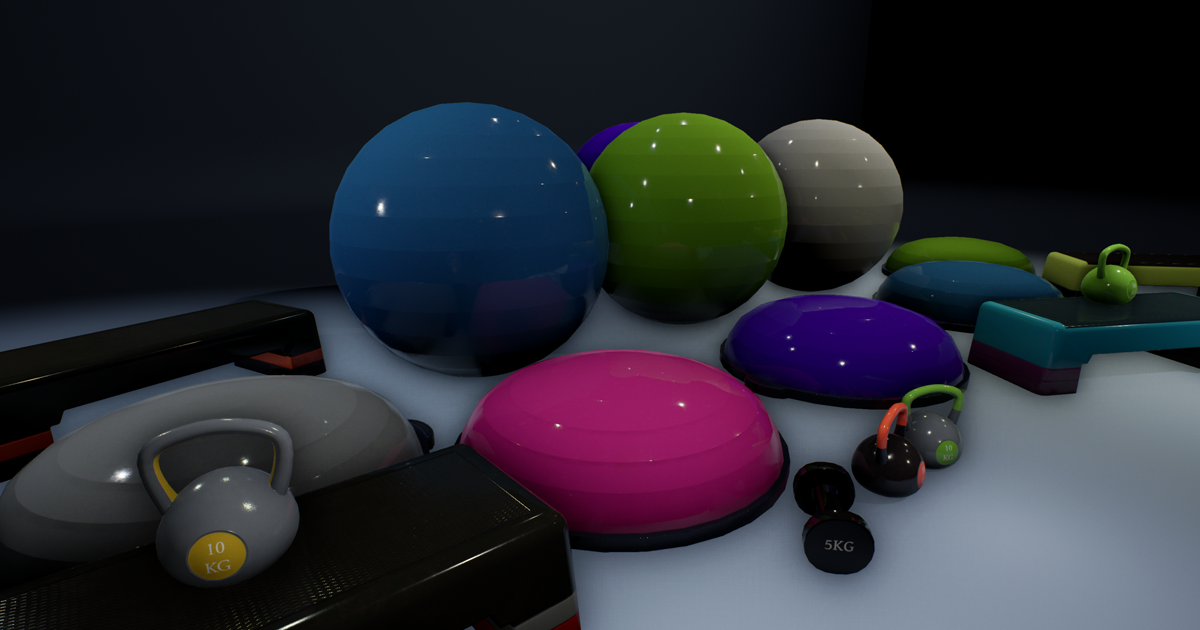 Gym Pack VOL. 1 | 3D Interior | Unity Asset Store