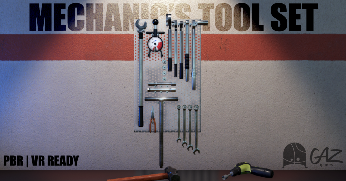 Mechanic's Tools Set | 3D Tools | Unity Asset Store