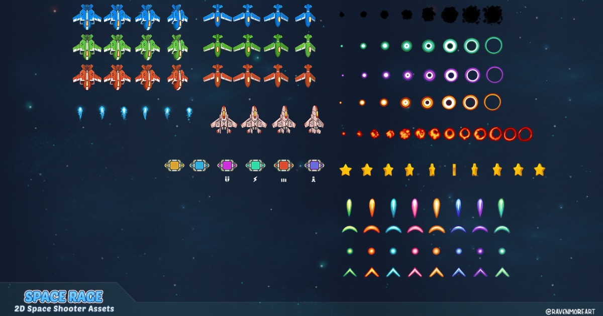 2D Space Shooter Assets | 2D | Unity Asset Store