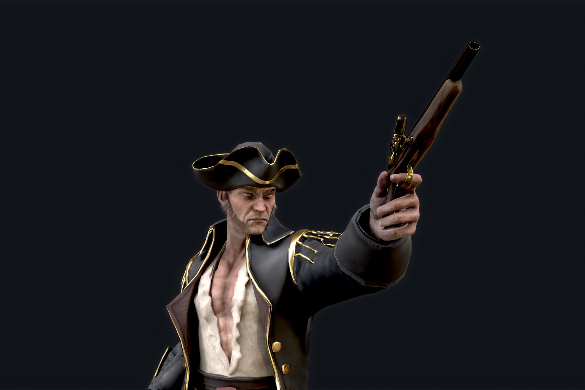 Pirate captain 1 | Characters | Unity Asset Store