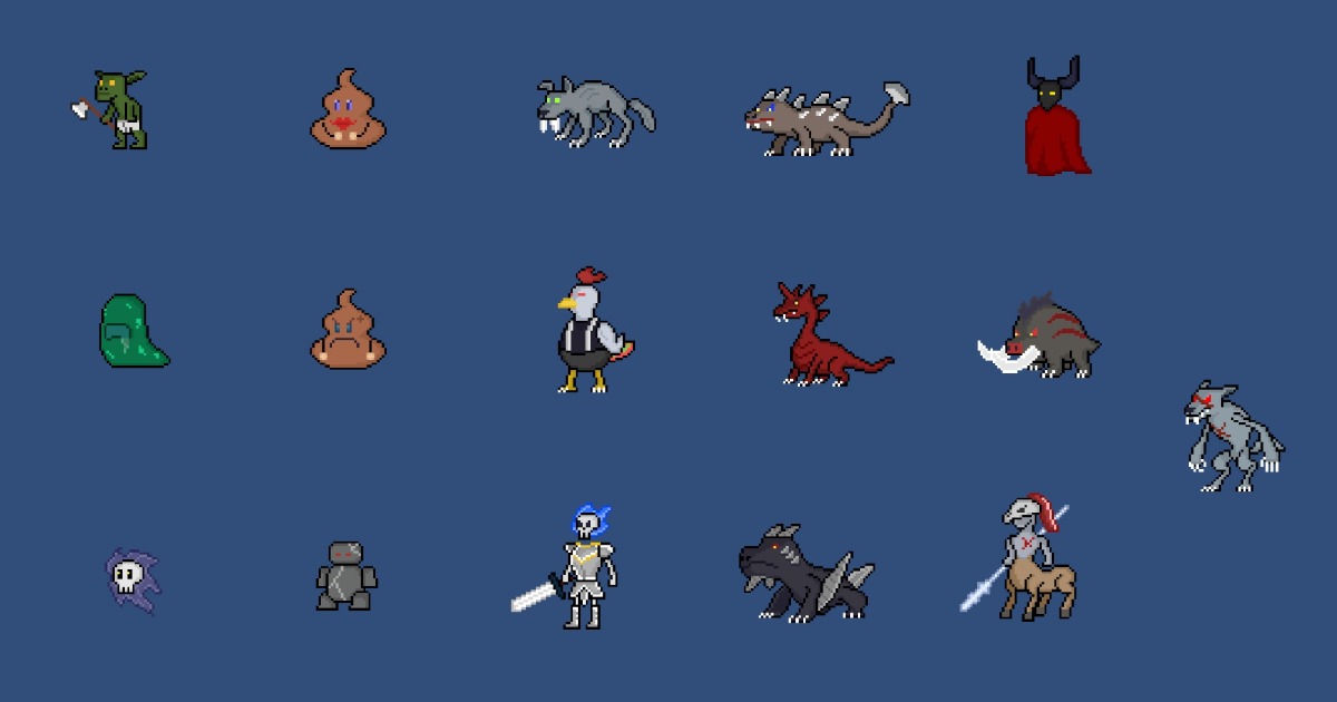 2D pixel enemy | 2D Characters | Unity Asset Store