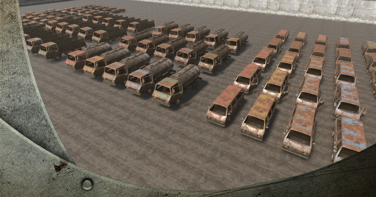 Damaged Old Vehicles HQ | 3D Props | Unity Asset Store