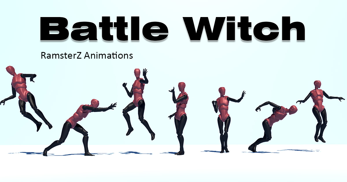 Battle Witch | 3D Animations | Unity Asset Store