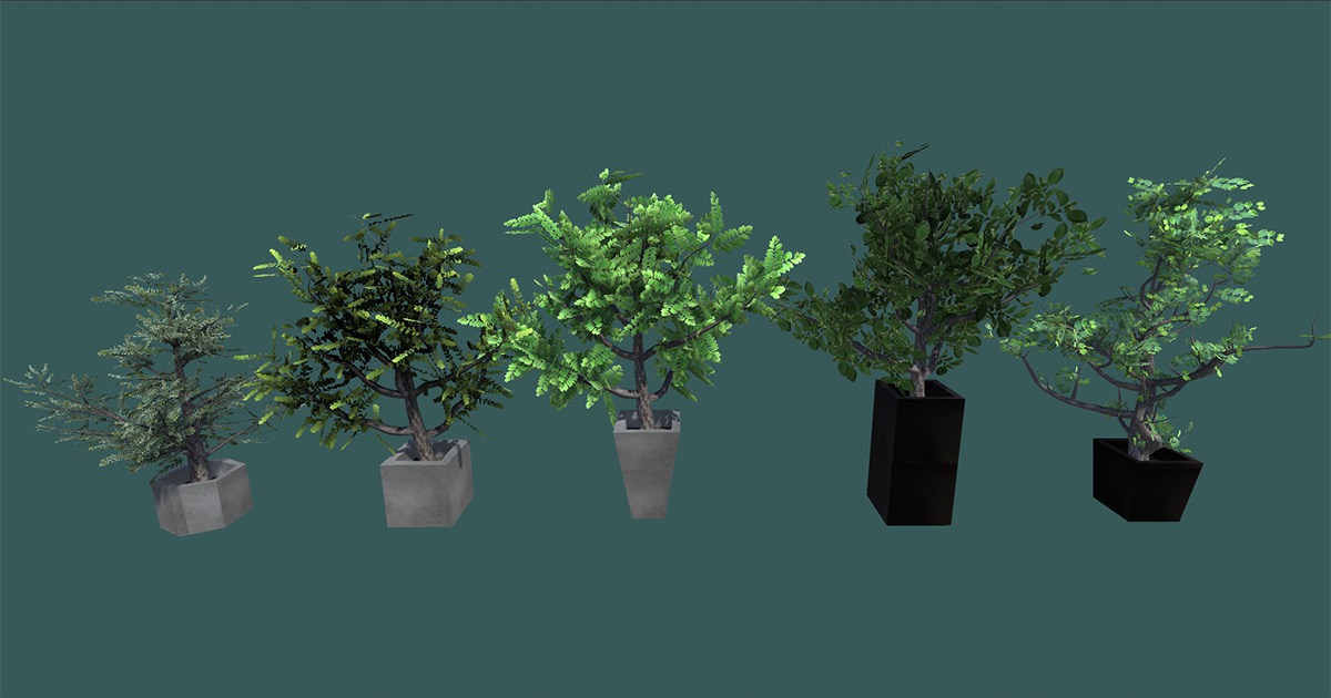 3D Tree/Pot Pack | 3D Environments | Unity Asset Store
