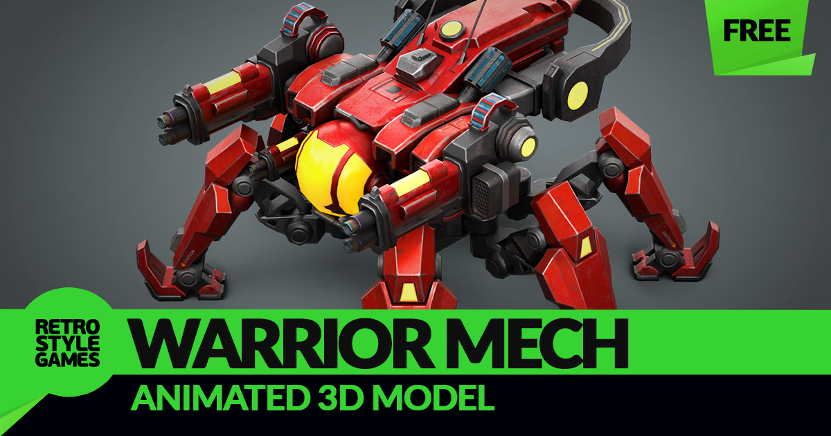 Stylized Sci Fi Mech Robot Asset | 3D Robots | Unity Asset Store