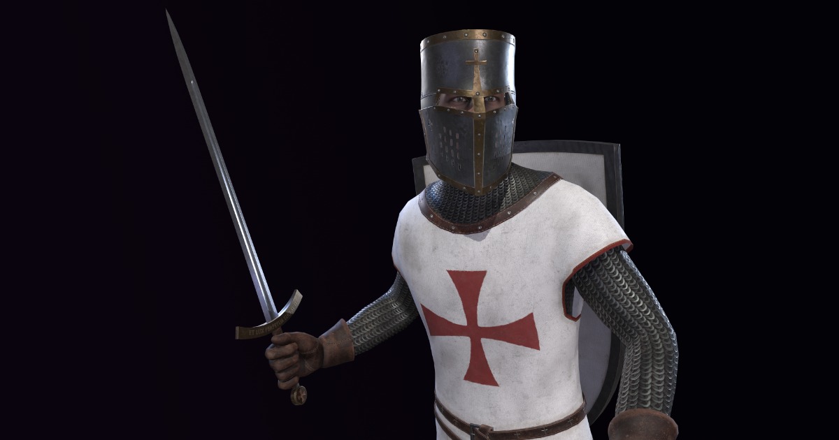 Crusader Knight | 3D Characters | Unity Asset Store