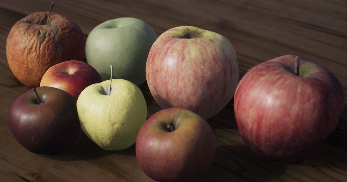 4K Scanned Apples | 3D Food | Unity Asset Store