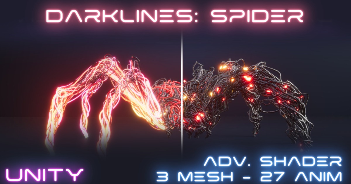 Darkline Spider | Characters | Unity Asset Store