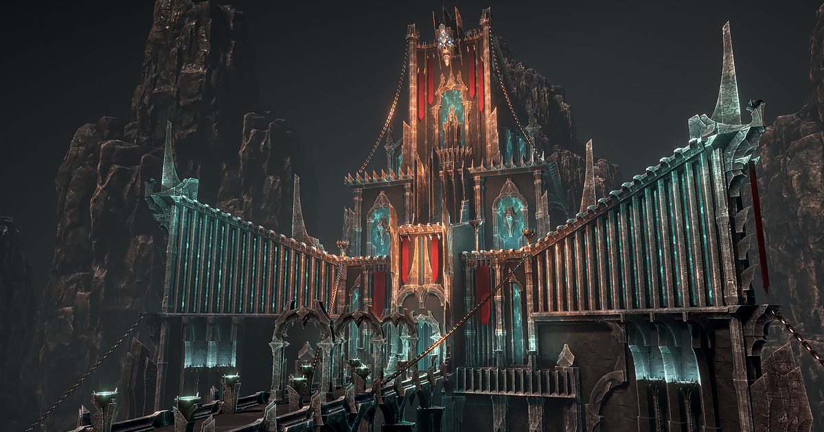Dark architecture set | 3D Fantasy | Unity Asset Store