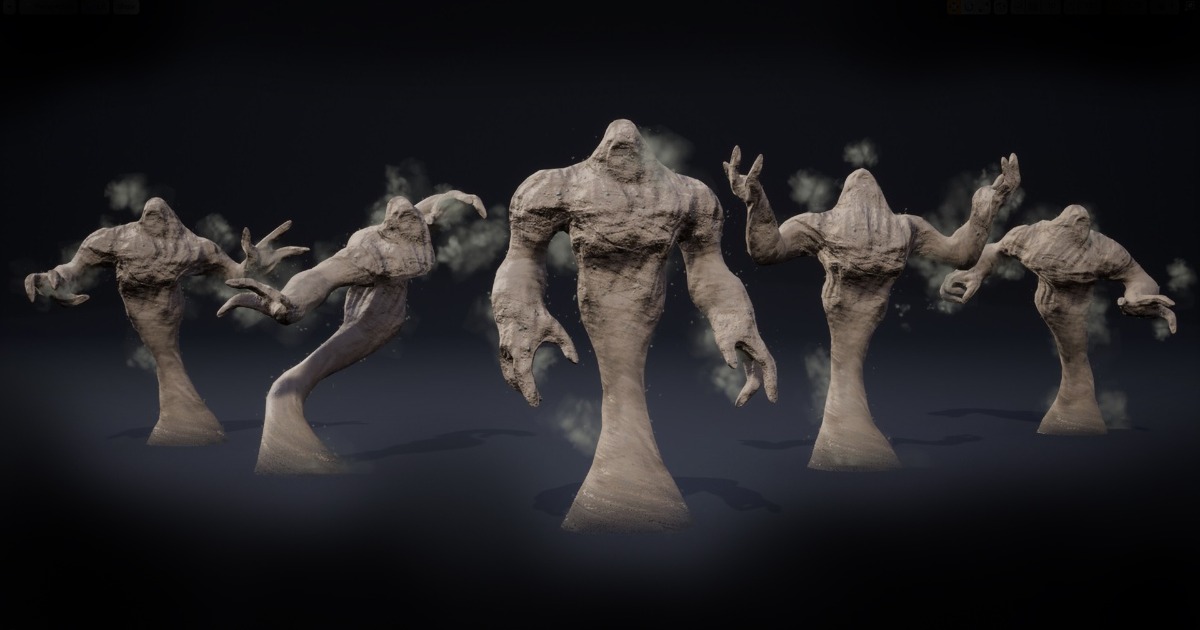 Sand elemental | 3D Creatures | Unity Asset Store