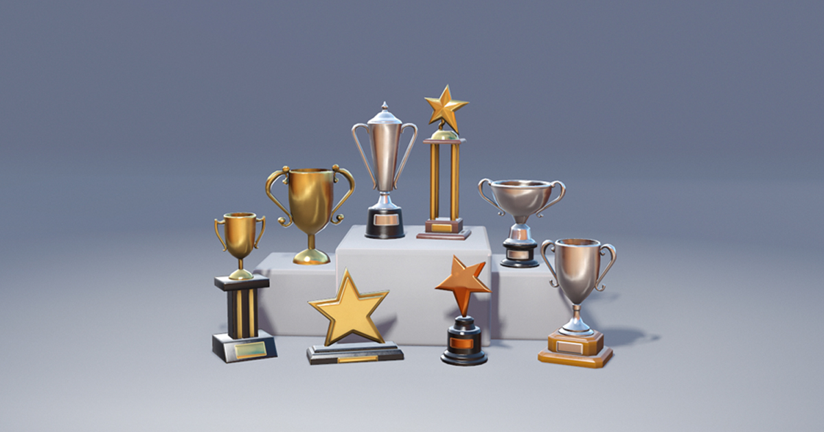 Low Poly Trophy Pack (PBR) | 3D Props | Unity Asset Store