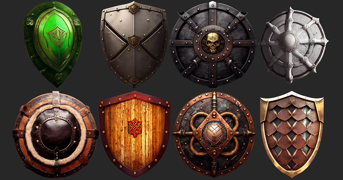 256 Shields | 2D Icons | Unity Asset Store