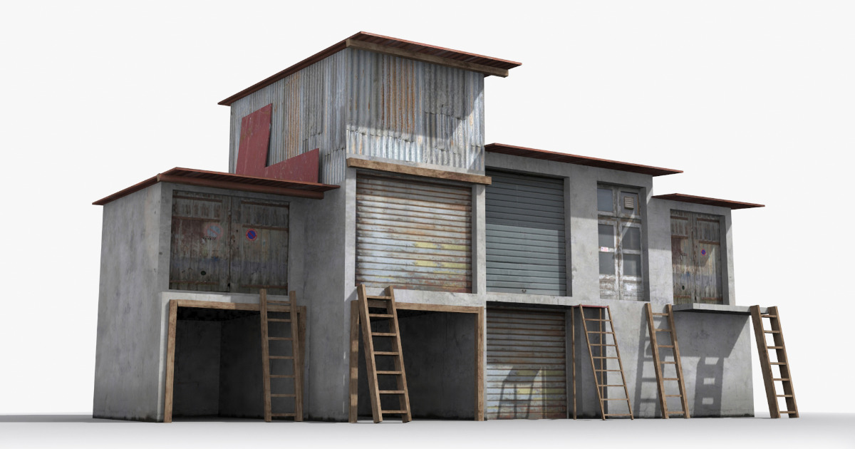 Slum House – Variant 12 | 3D Urban | Unity Asset Store