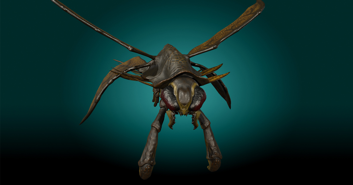 Flying Shrimp Monster V2 | 3D Creatures | Unity Asset Store