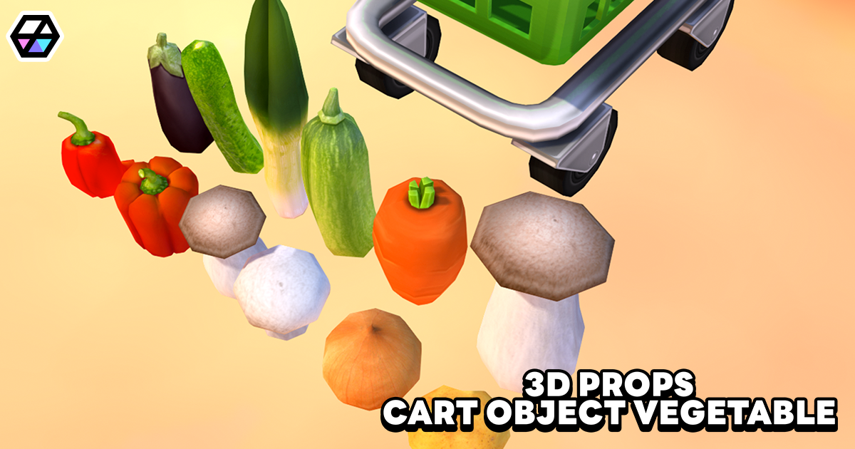 3D Props - Cart Object (Vegetable) | 3D Food | Unity Asset Store