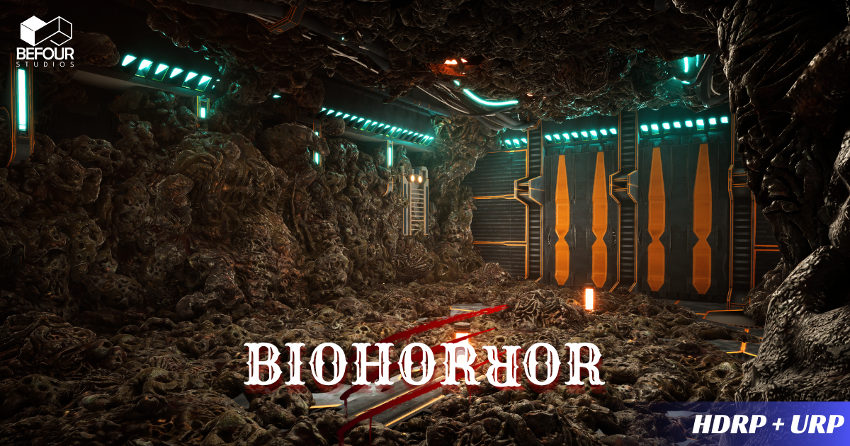 Bio Horror / Sci-fi Environment | 3D Fantasy | Unity Asset Store