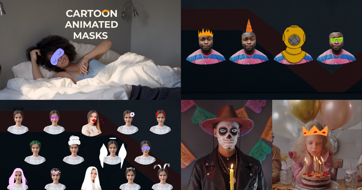 Cartoon Animated Masks (24.08.22) | 2D Textures & Materials | Unity ...