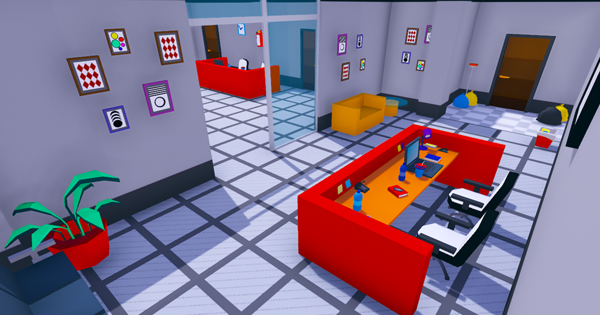 Low poly Modular Office Interior (Mobile friendly) | 3D Interior ...
