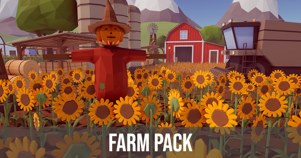 Low Poly Farm Pack | 3D Industrial | Unity Asset Store
