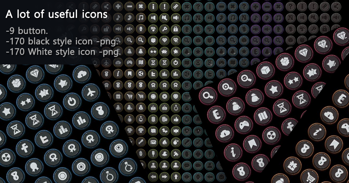 A lot of useful icons_02 | 2D Icons | Unity Asset Store