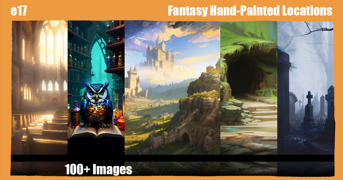 e17 Fantasy Hand-Painted Locations | 2D Textures & Materials | Unity ...