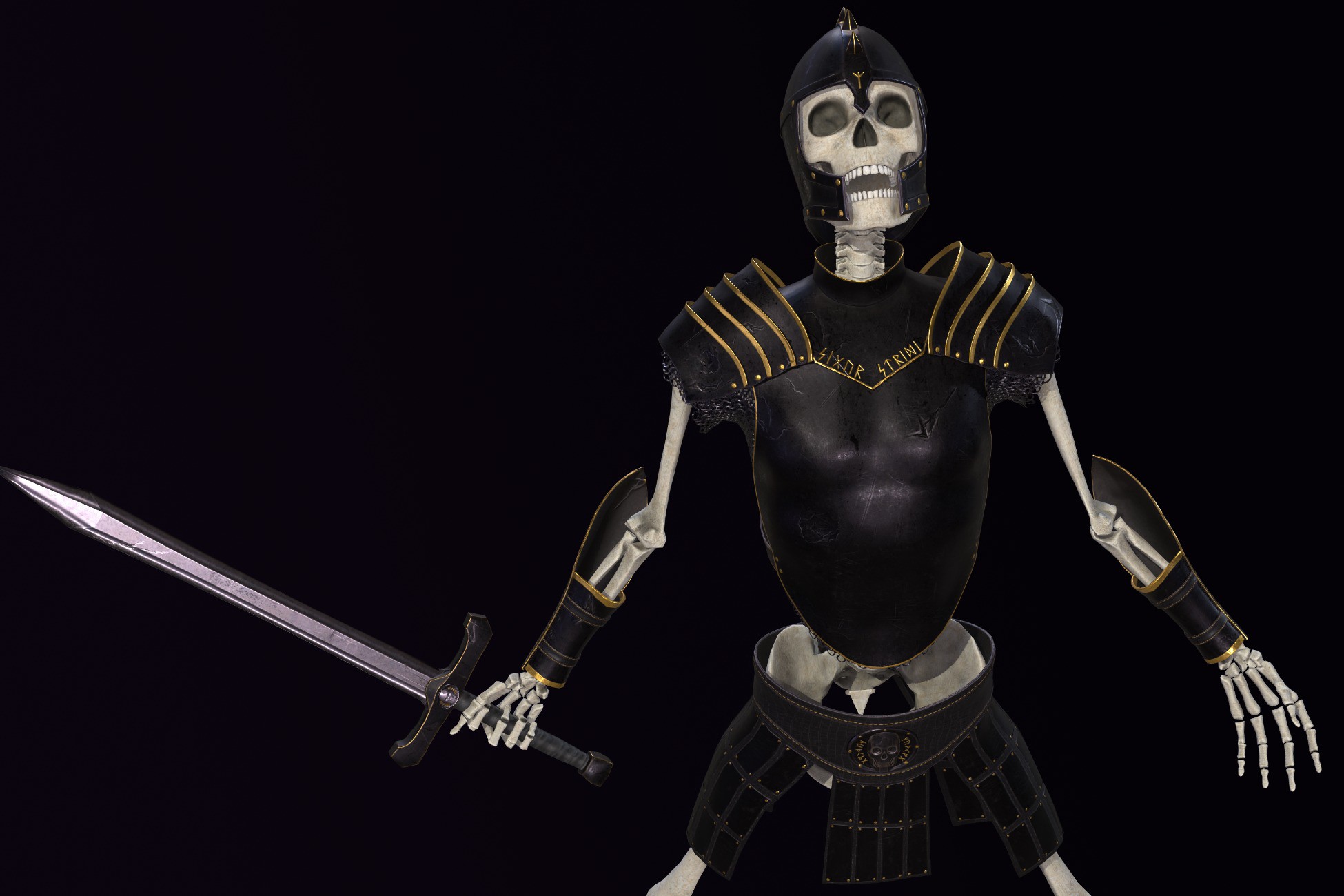 Skeleton Dark Warrior | 3D Characters | Unity Asset Store