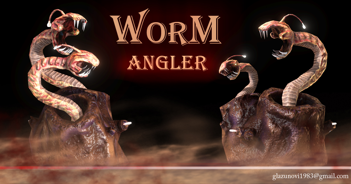 Worm Angler | 3D Creatures | Unity Asset Store