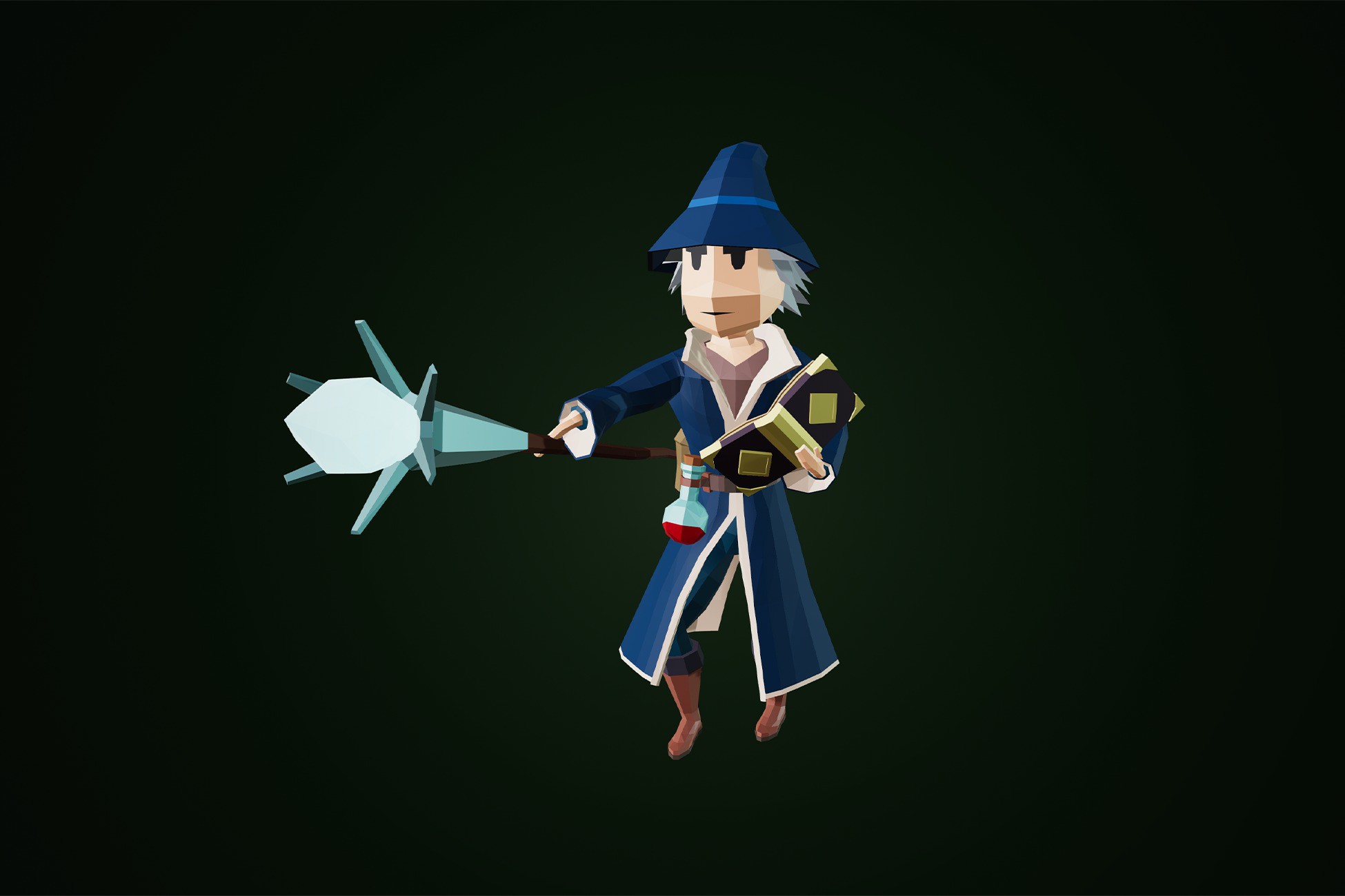 Low Poly Art Fantasy Wizard | 캐릭터 | Unity Asset Store