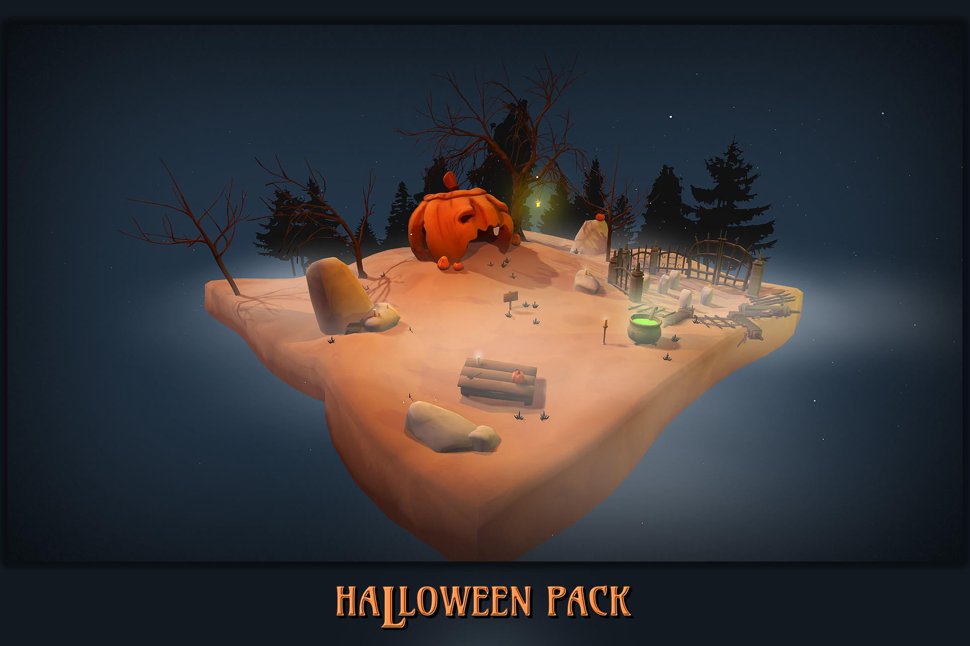 Scary Halloween Night Pack | 3D Fantasy | Unity Asset Store