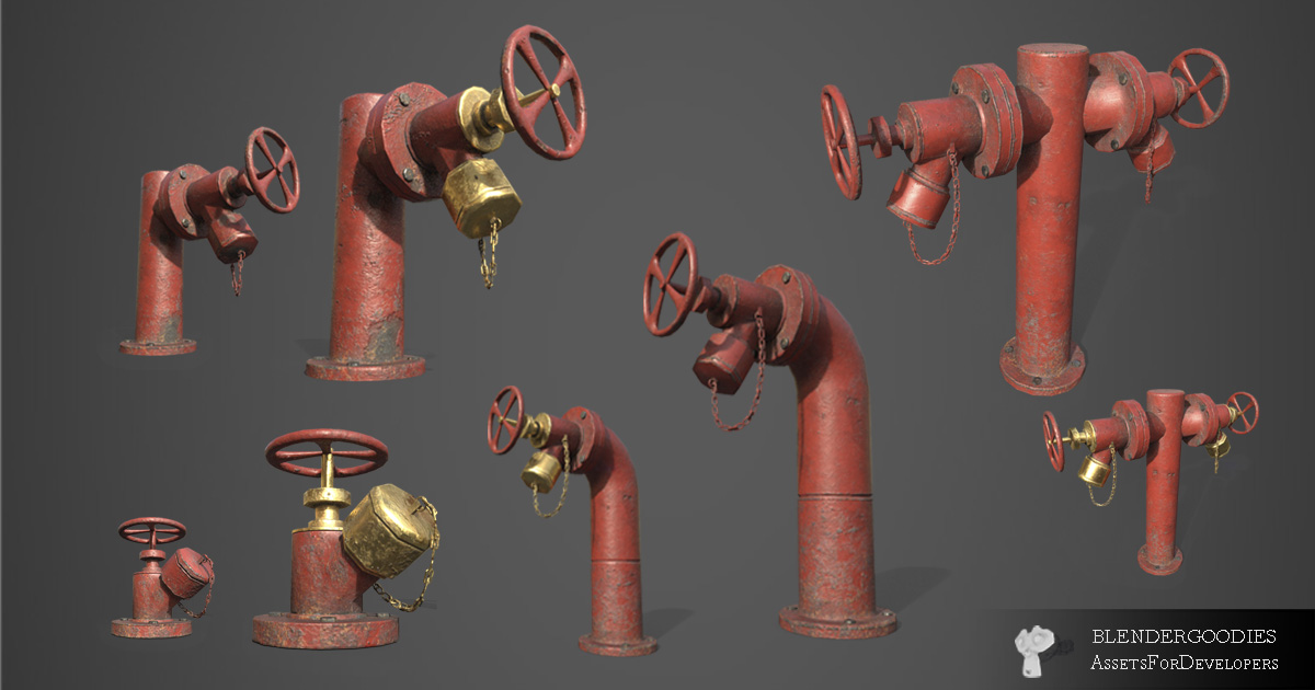 FireHydrant_Set | 3D Characters | Unity Asset Store