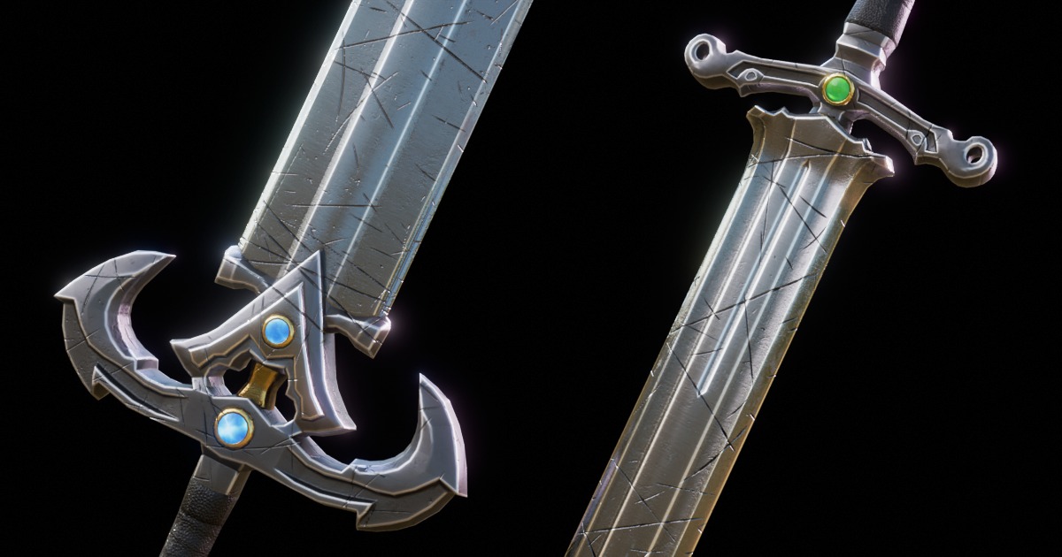 QMS - Fantasy Sword Pack FREE | 3D Weapons | Unity Asset Store