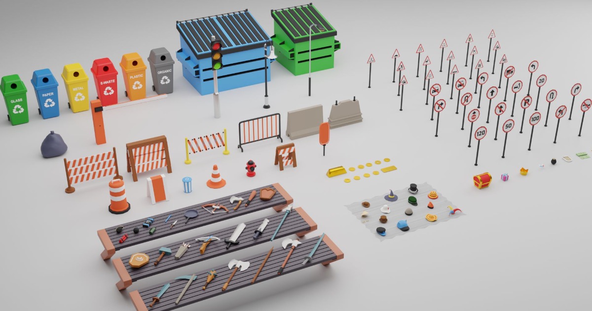 Low Poly Game Assets Combo Pack | 3D Environments | Unity Asset Store