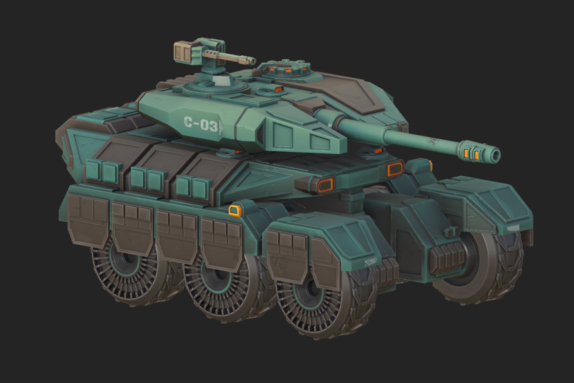 SciFi Heavy Tank | 3D Vehicles | Unity Asset Store